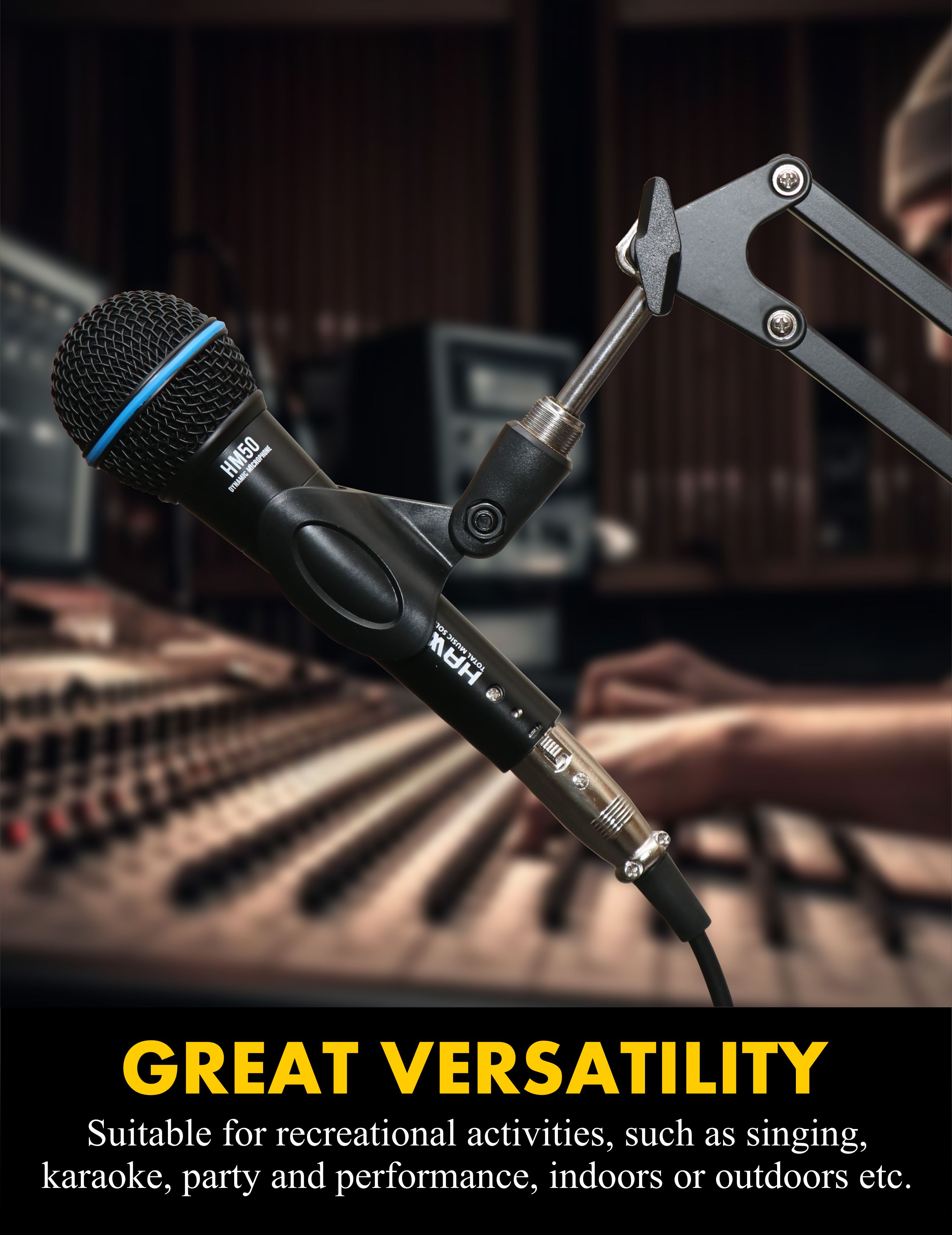Hawk Dynamic Cardioid Microphone HM 50 - Hawk