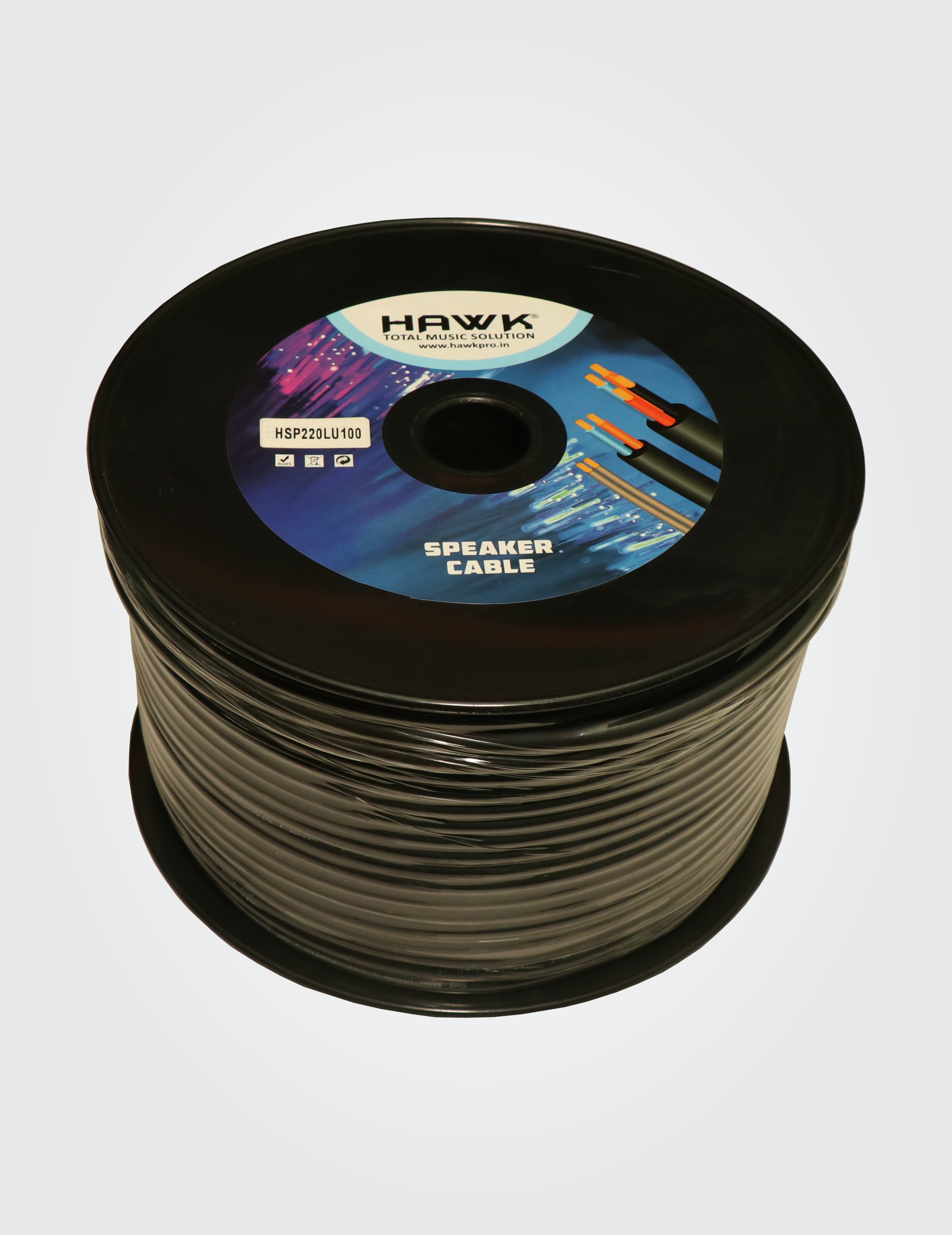 Hawk HSP220LU100, 2.00 sq mm 2 core speaker cable - Hawk