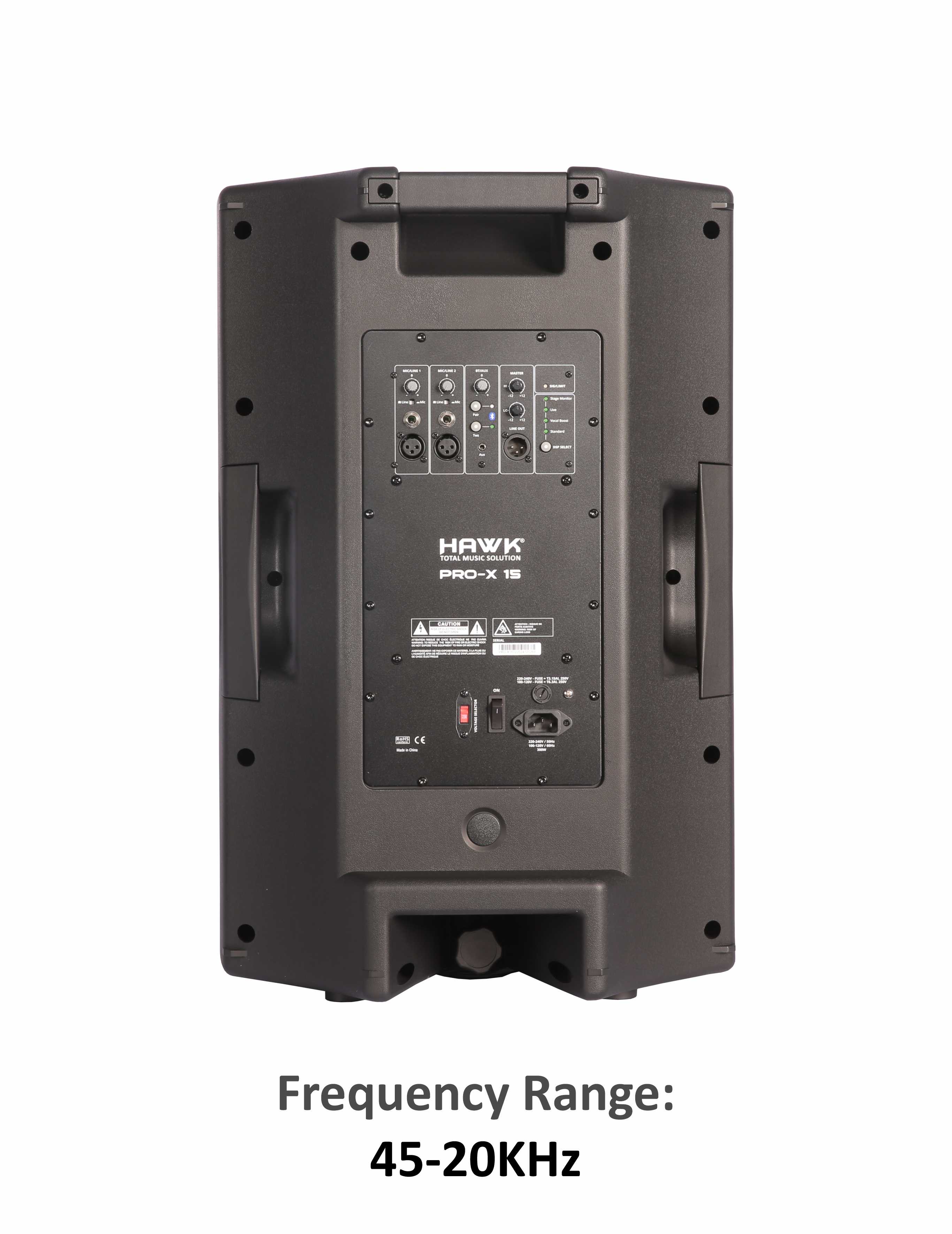 Hawk Pro X-15" Inch 300 Watts Powered Loud Speaker - Hawk